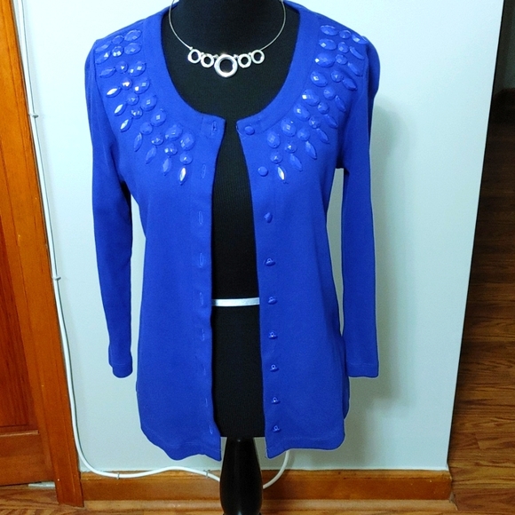 Rafaella | Sweaters | Royal Blue Sweater | Poshmark